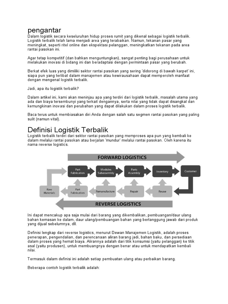 Reverse Logistik... en - Id | PDF