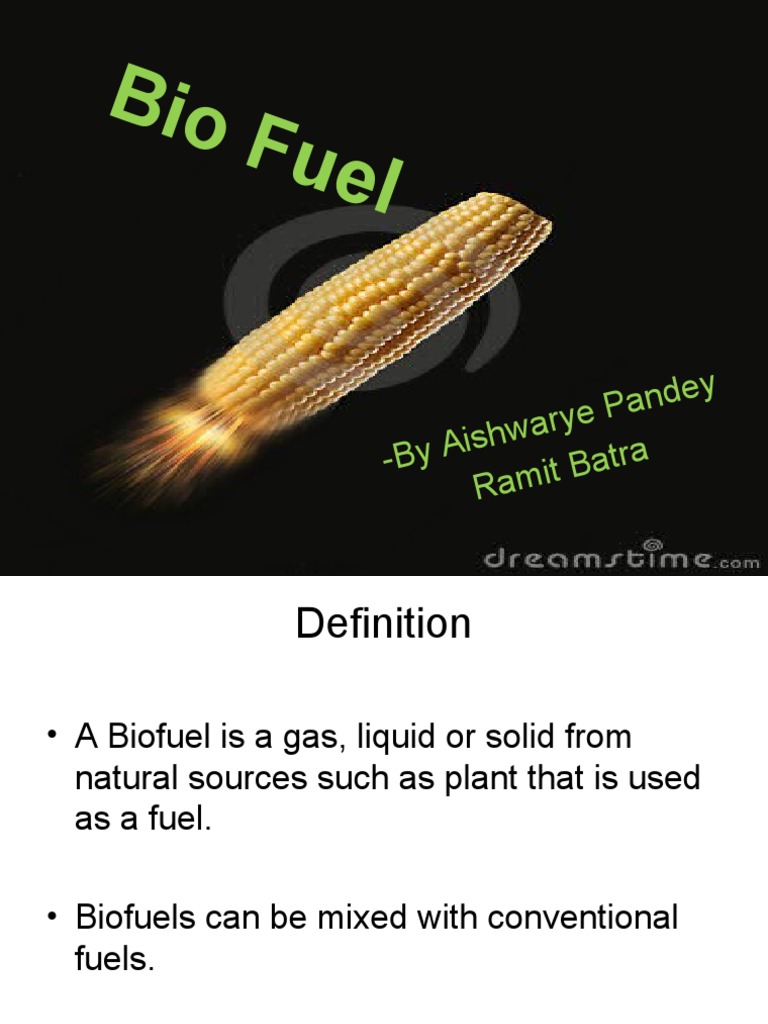 Bio Fu El: - by A Ishwa Rye Pa Ndey Ramit Batra | PDF | Renewable Resources | Biofuel