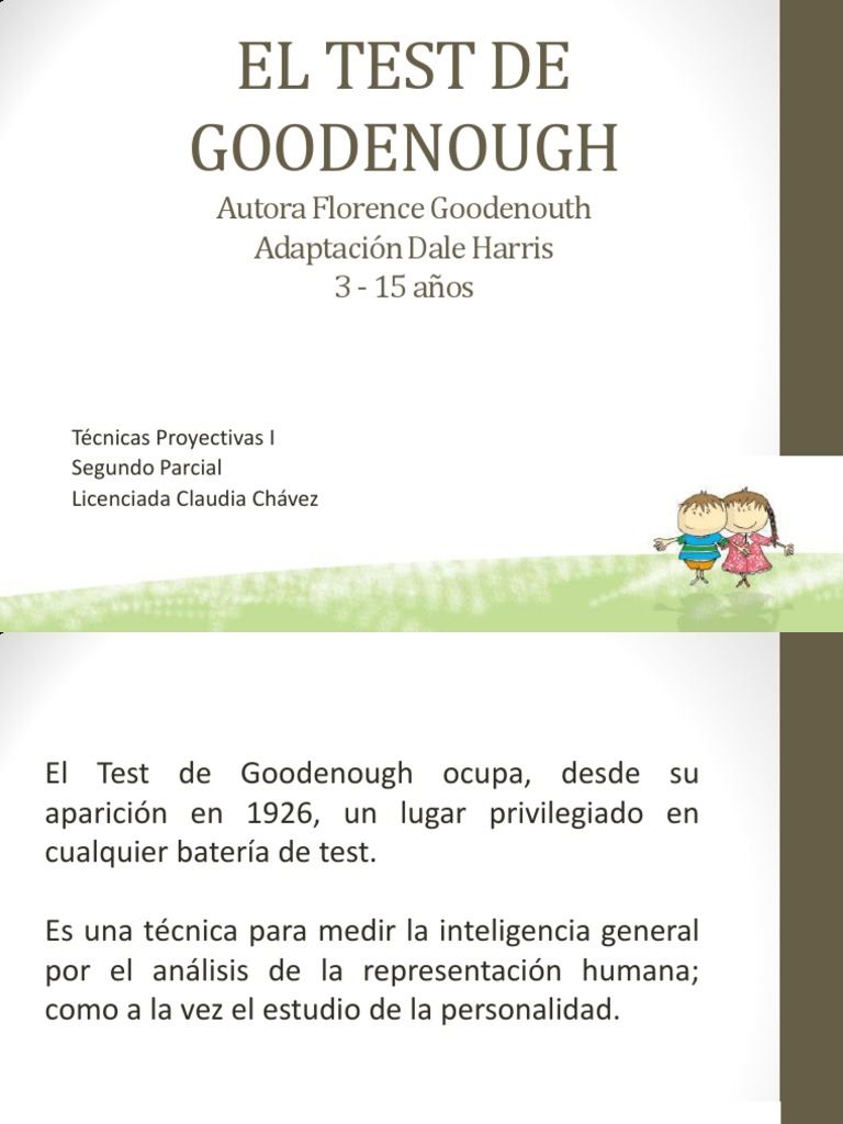 El Test de Goodenough | PDF