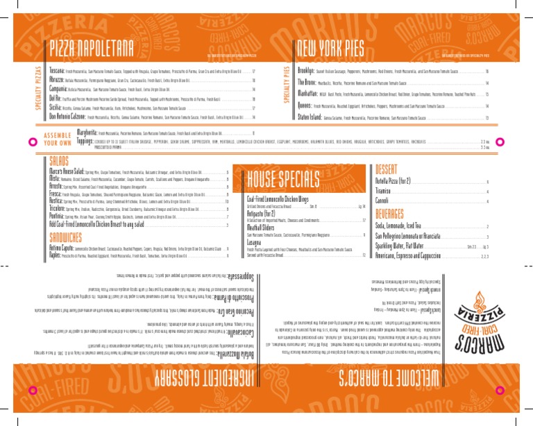 Marcos Foodmenu FINAL | PDF | Mozzarella | Pizza