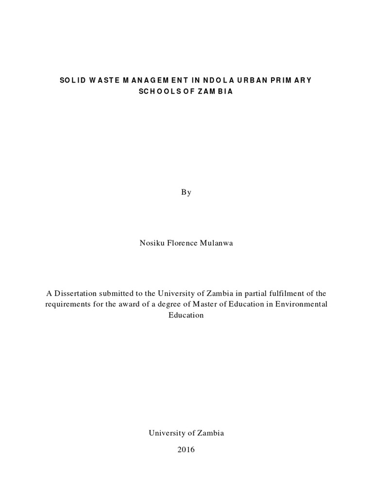 Microsoft Word - Title Final 101 | PDF | Waste Management | Waste