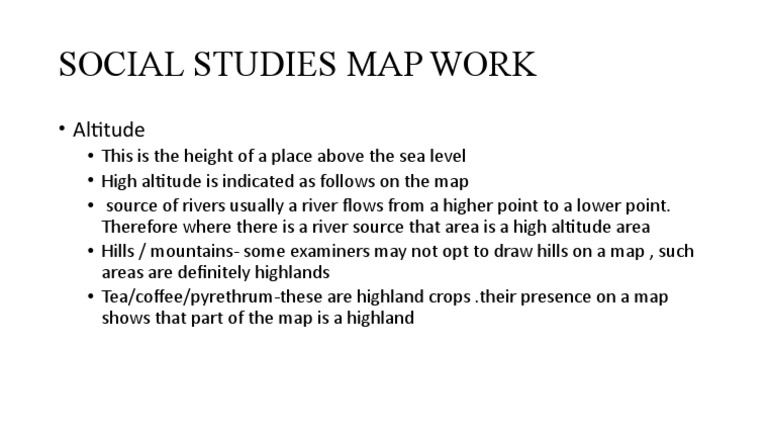 Social Studies Map Work | PDF