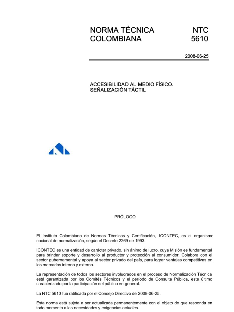 NTC 5610 | PDF | Science | Informática y tecnología de la información