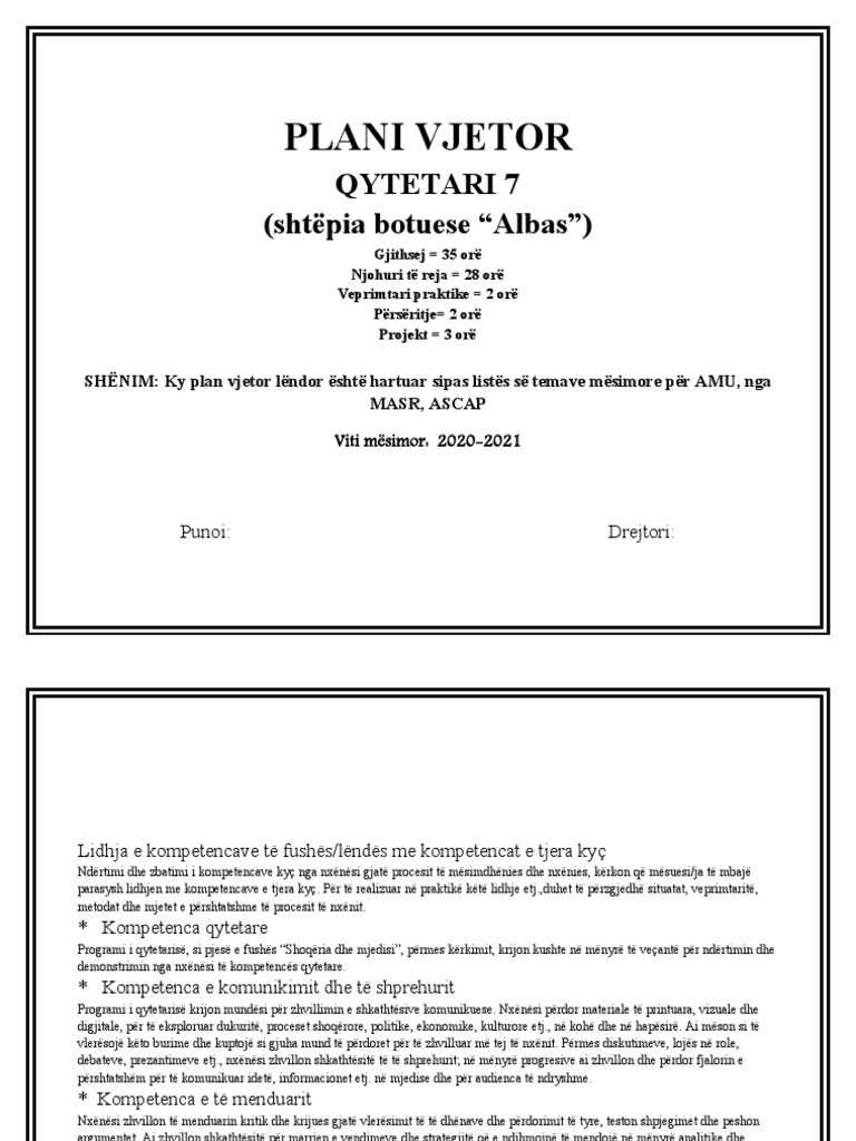 Plani Qytetari 7 5zpnvb | PDF