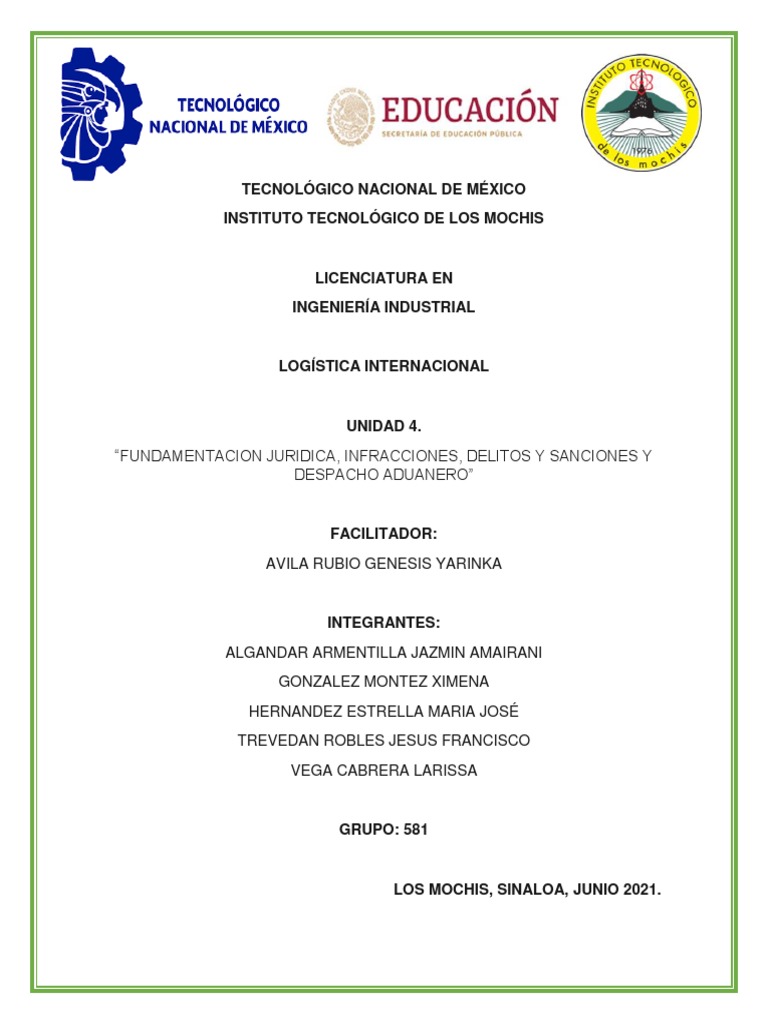 Act 3-U4-Logistica Internacional | PDF | aduana | Arancel