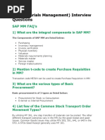 50 REAL TIME SAP MM Interview Questions and Answers-SAP MM Interview ...