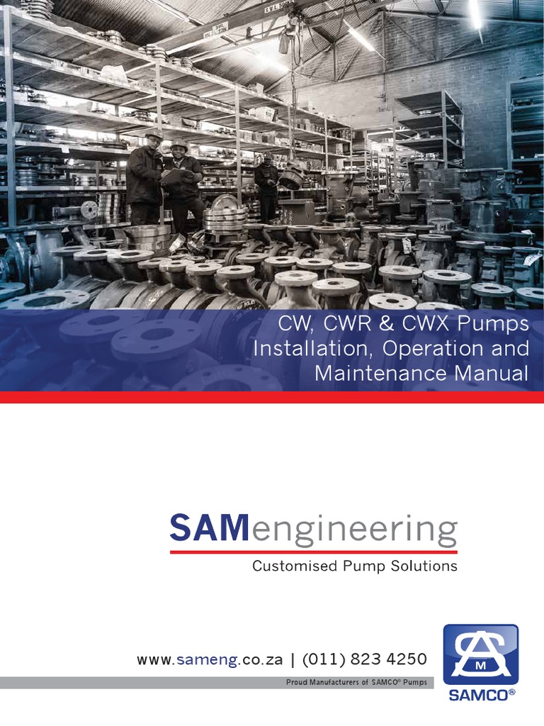 CW, CWR & CWX Pumps Installation, Operation and Maintenance Manual ...