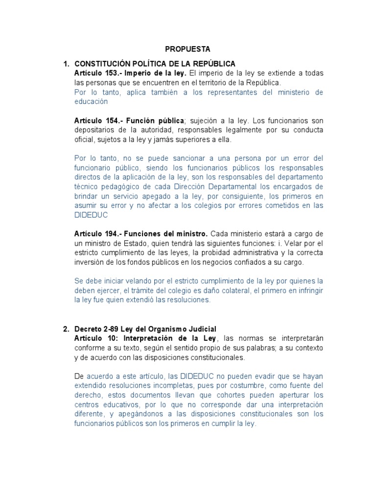 Analisis Del Caspo MINEDUC | PDF | Imperio de la ley | Política