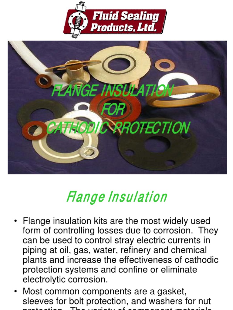 Flange Insulation for Cathodic Protection | PDF | Industrial Processes ...