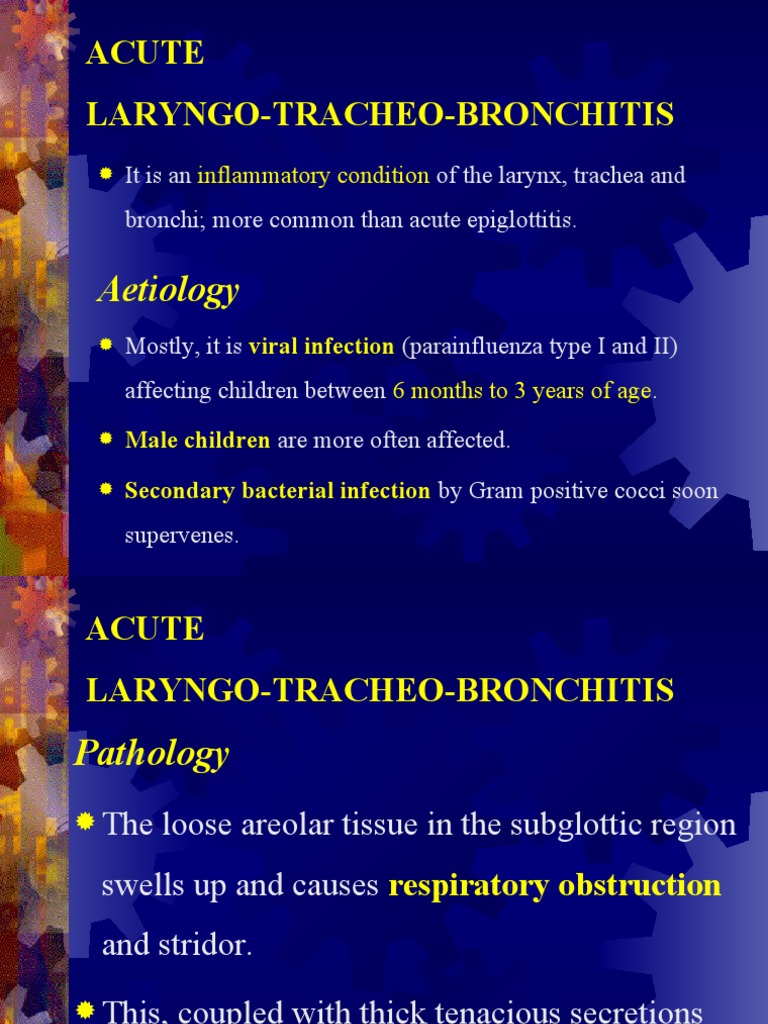 Acute Laryngo-Tracheo-Bronchitis Overview | PDF | Larynx | Human Voice