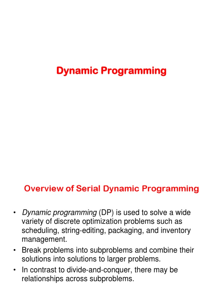 Dynamic Programming | PDF | Dynamic Programming | Matrix (Mathematics)