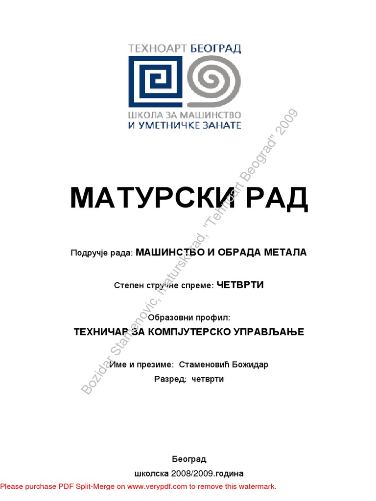 Primer Maturskog Rada | PDF | Analytic Geometry | Mathematical Notation