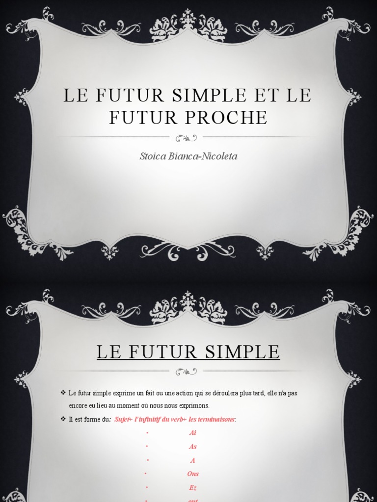 Le Futur Simple Et Le Futur Proche | PDF