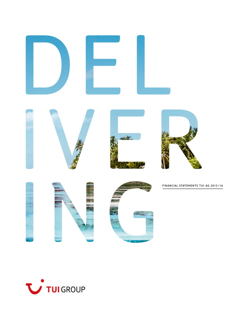 TUI AG Statements 15 16 | PDF | Balance Sheet | Hedge (Finance)