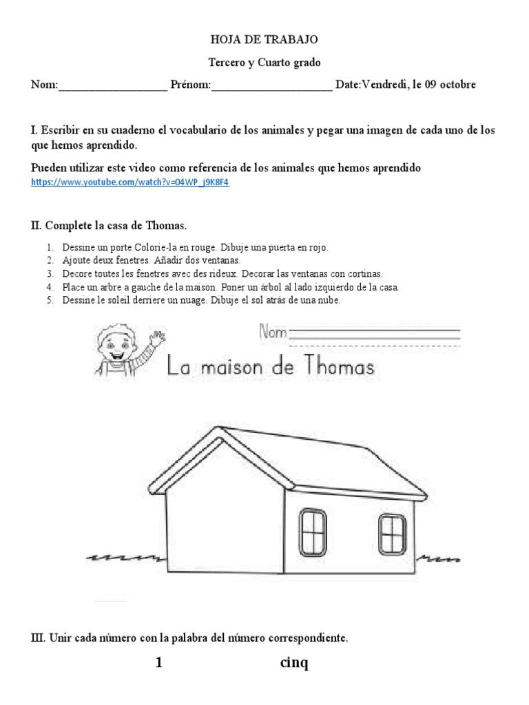 Hojas De Trabajo De Tercer Grado Hoja De Trabajo Imprimible De Antes Y