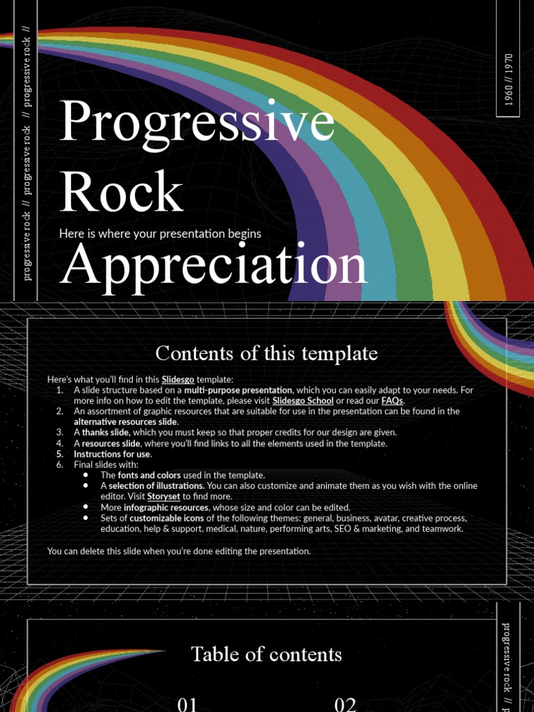 Progressive Rock Appreciation by Slidesgo | PDF | Planets | Solar System