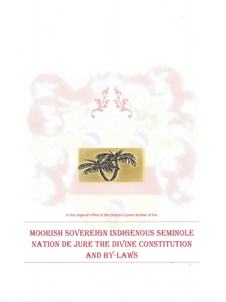 M S I Seminole TribalNation Divine Constitution and by Laws | PDF ...