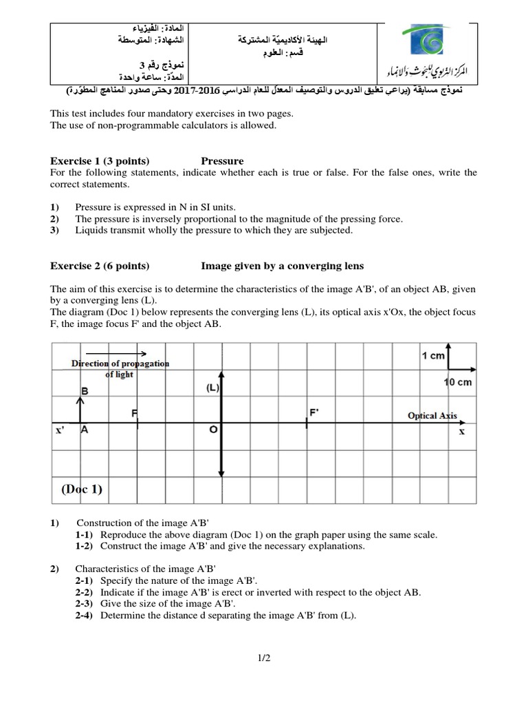Exercise 1 (3 Points) Pressure | PDF | Buoyancy | Pressure