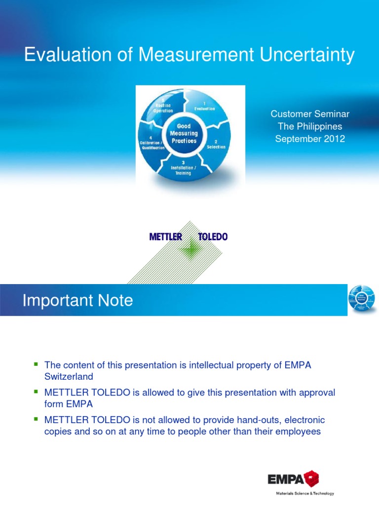 6 Evaluation of Measurement Uncertainty | PDF | Observational Error | Titration