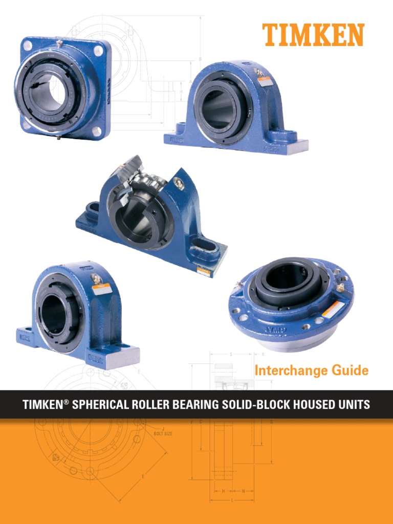 Spherical Roller Bearing SBHU Interchange Guide 10784 | PDF ...