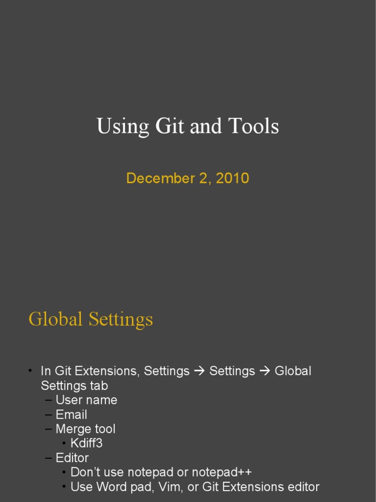Using Git and Tools | Download Free PDF | Computer File | Computer ...