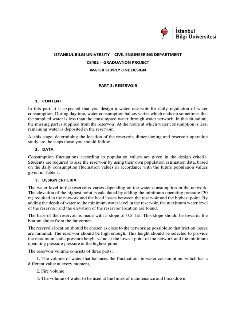 Istanbul Bilgi University - Civil Engineering Department Ce492 ...