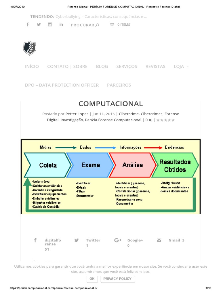 Forense Digital - PERÍCIA FORENSE COMPUTACIONAL - Pentest e Forense ...