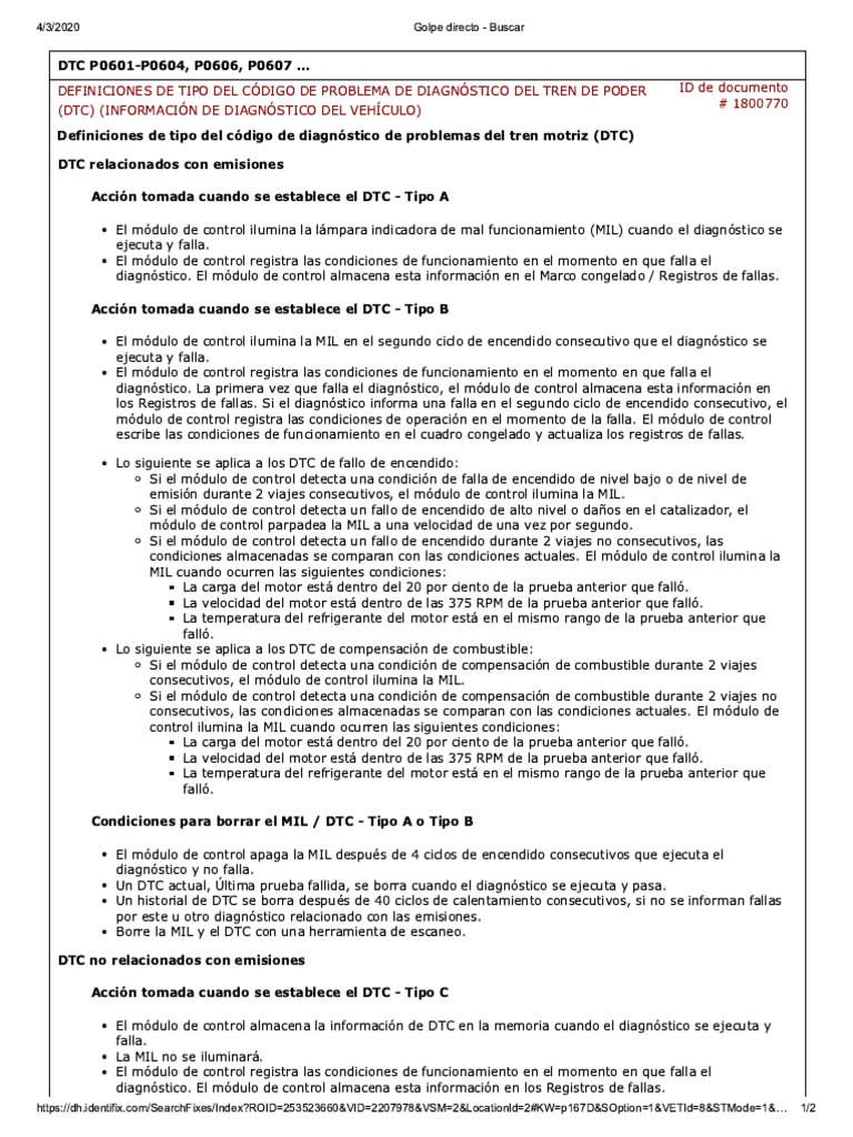 5 DTC Tipo A B C | PDF