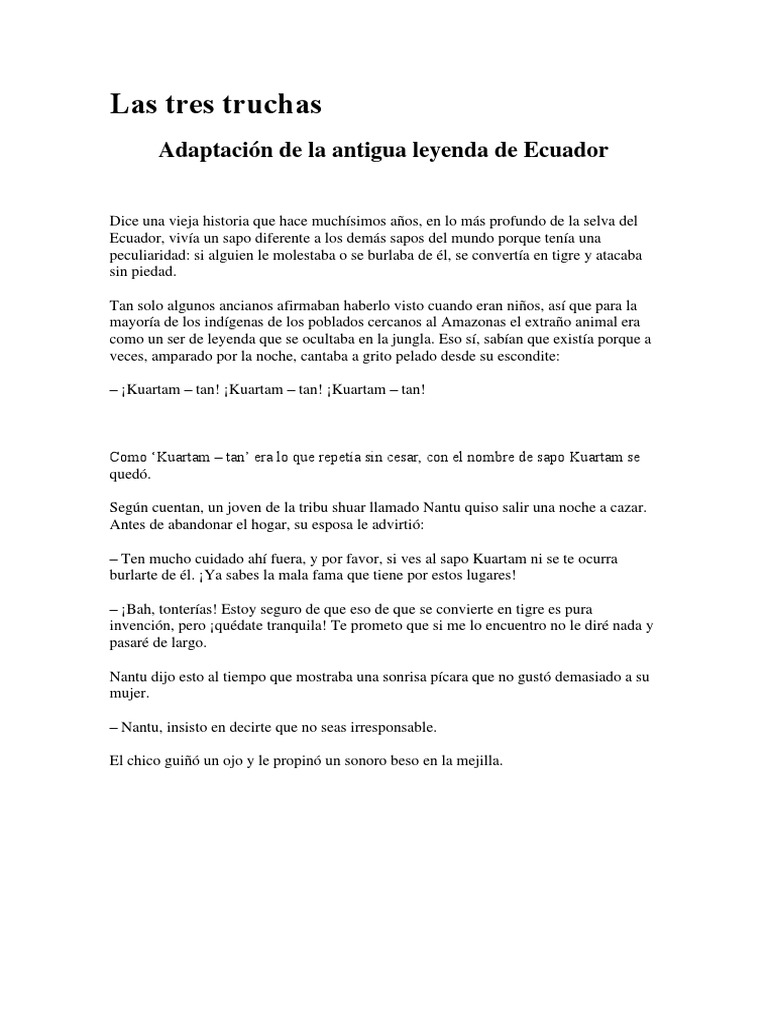 La Leyenda del Sapo Kuartam | PDF | Novela negra, policíaca y suspenso