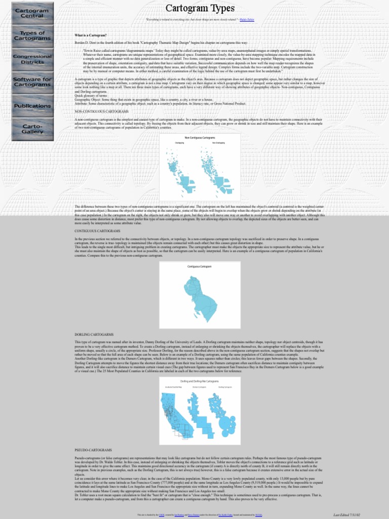What Is A Cartogram?: "Everything Is Related To Everything Else, But ...