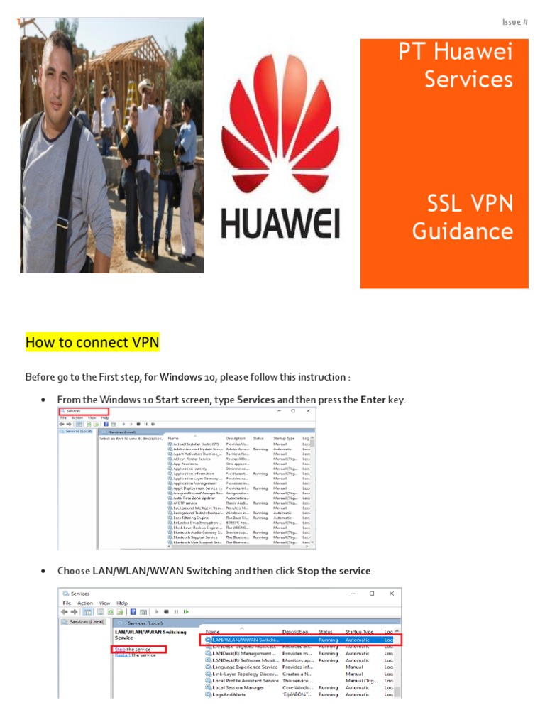 PT Huawei Services: How To Connect VPN | PDF