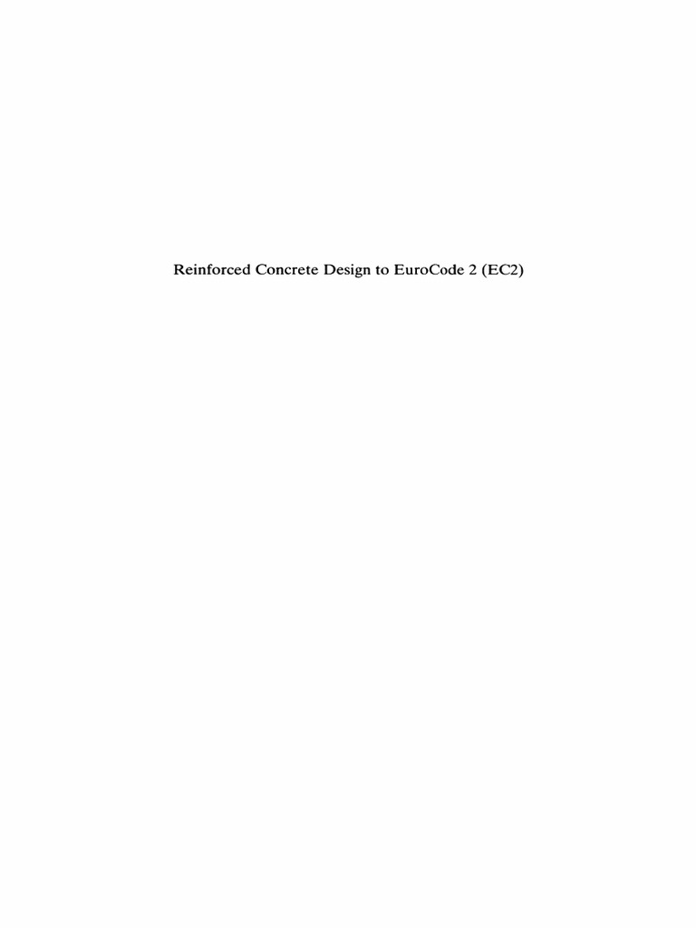 Reinforced Concrete Design To Eurocode 2 (Ec2) | PDF | Bending | Beam ...