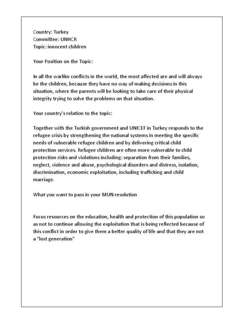 Final Position Paper | PDF | Wellness