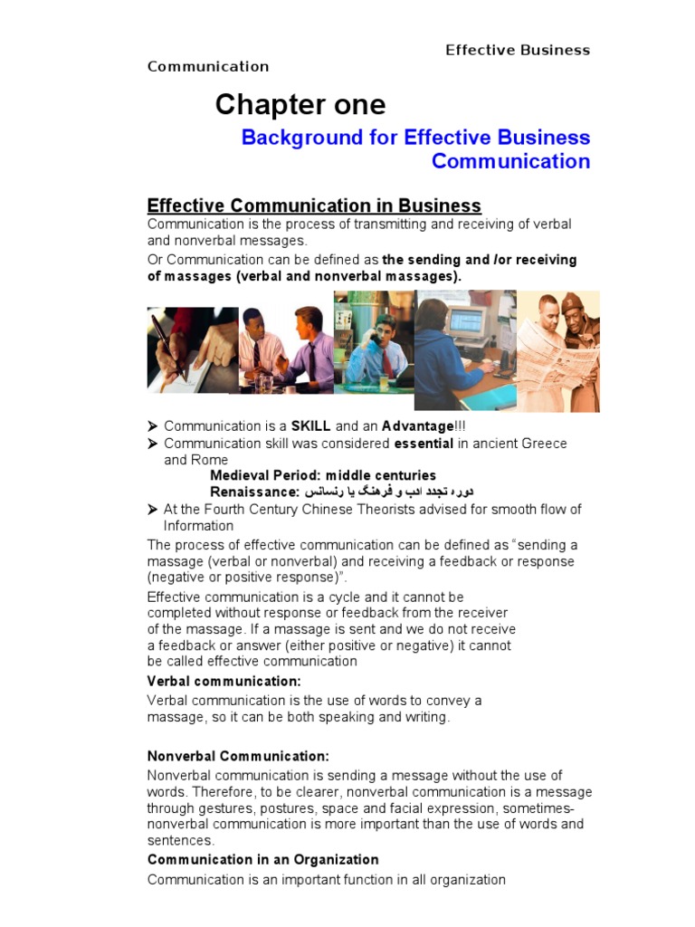 Types of Effective Business Communication | PDF | Nonverbal ...