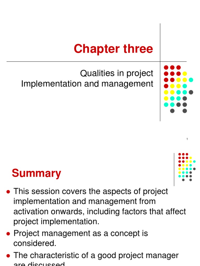 Project Implementation & Management Essentials | PDF | Project ...