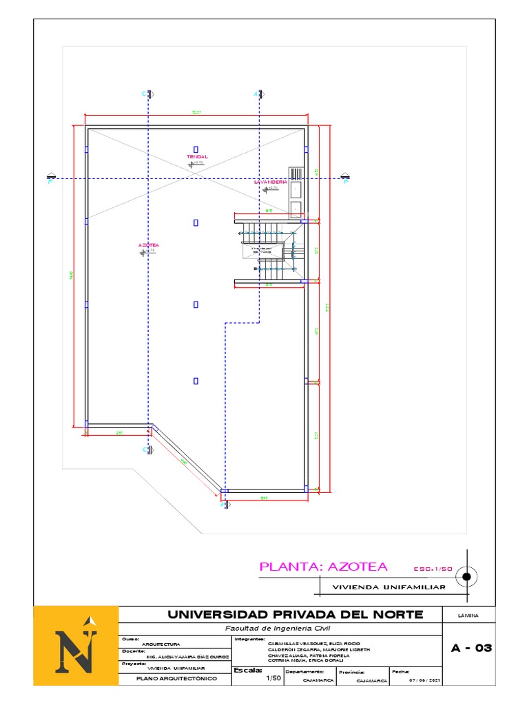 Planos en Planta-Azotea | PDF | Naturaleza