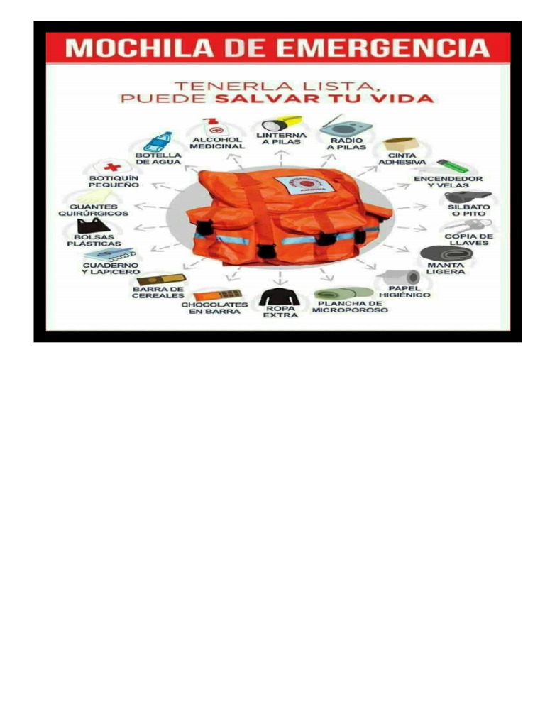 Mochila de Emergencia. | PDF