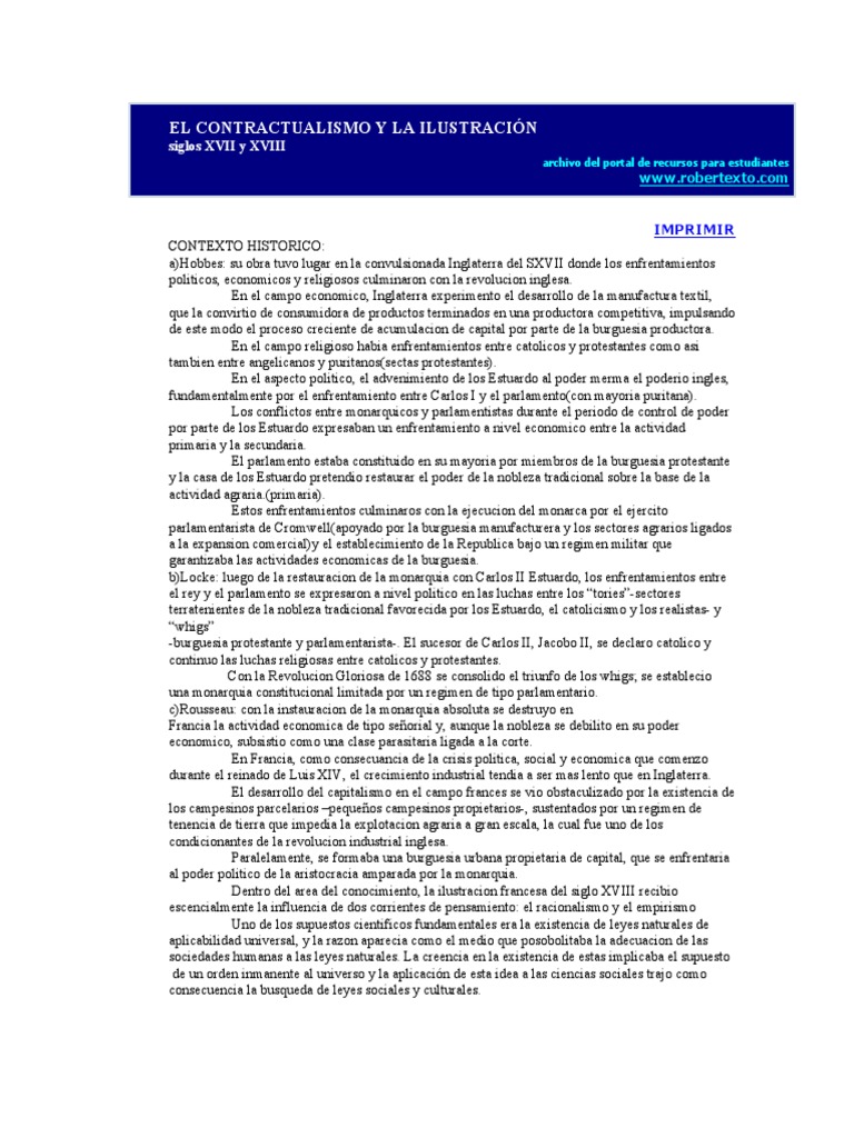 Comparacion Hegel, Locke, Rousseau | PDF | Jean-Jacques Rousseau ...