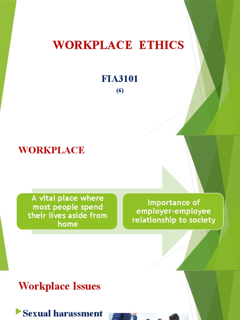 Workplace Ethics | PDF | Sexual Harassment | Whistleblower