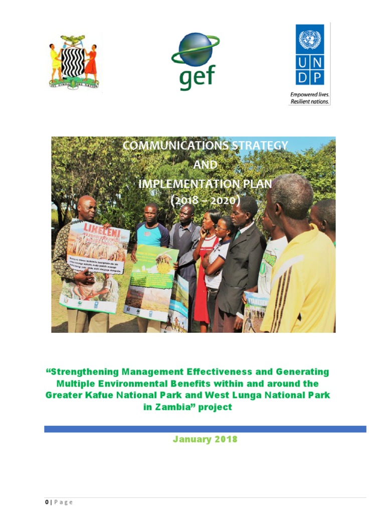 Gef V Project Communications Strategy and Implementation Plan - MZ ...