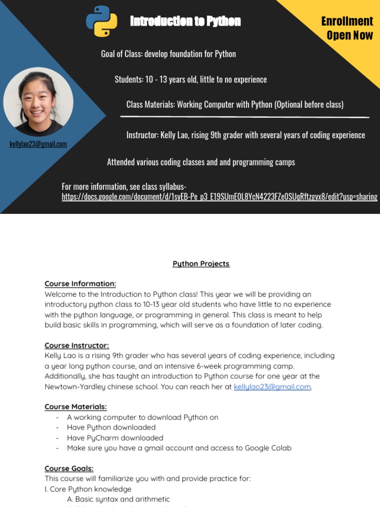 Introduction To Python Pdf Python Programming Language Control Flow