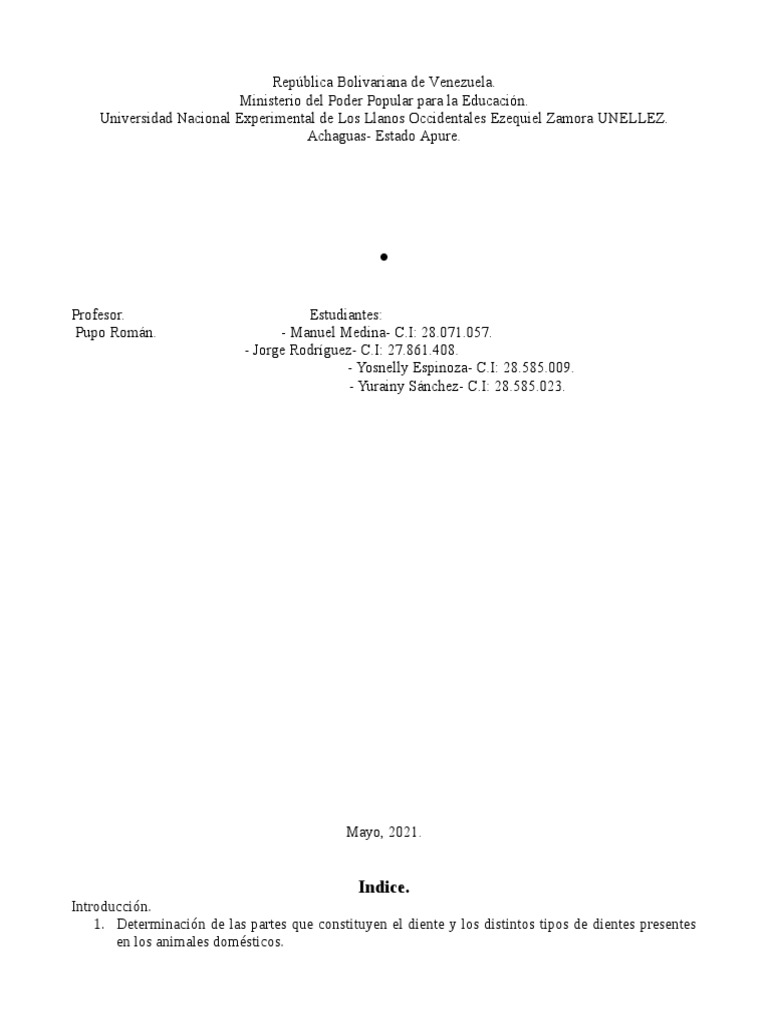 Tarea 4 Anatomia Comparada, Pupo Roman | PDF