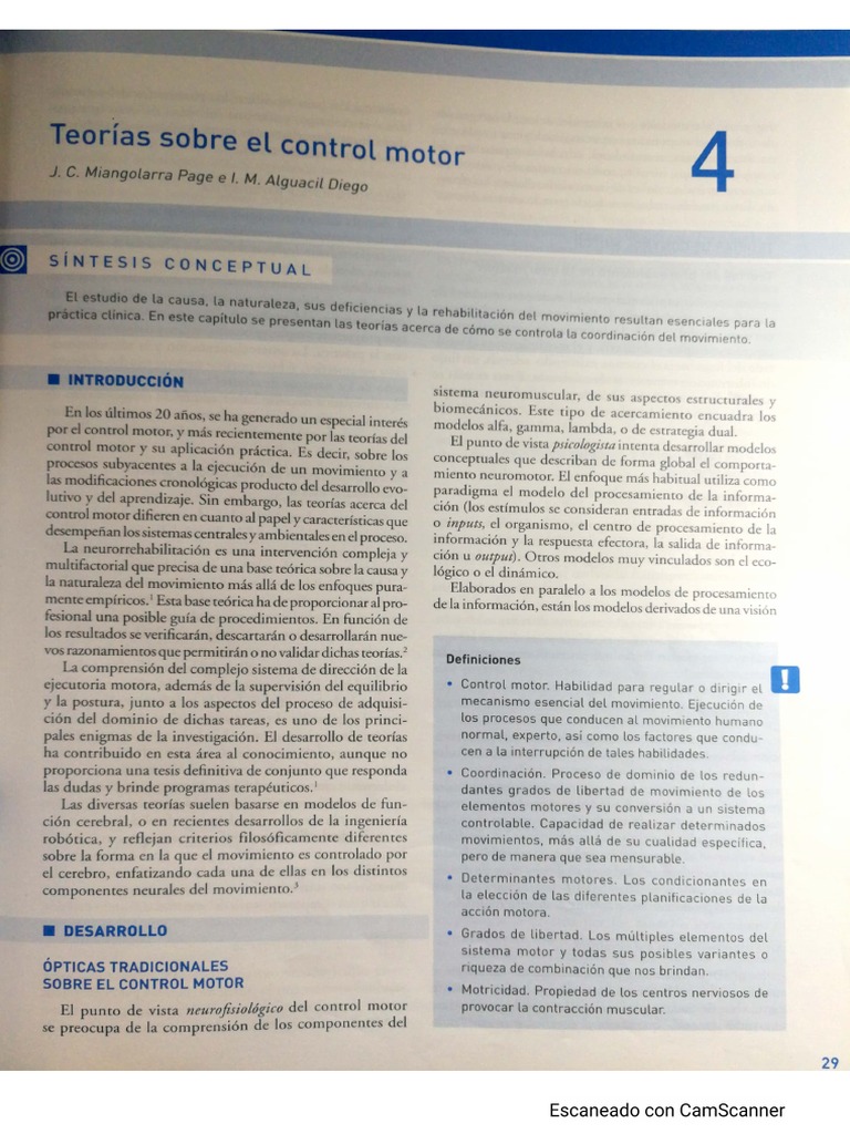 Teorías Del Control Motor | PDF
