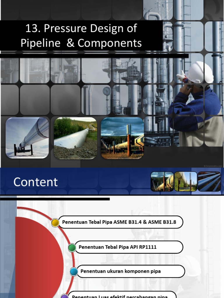 Pipeline Pressure Design and Components | PDF | Pipe (Fluid Conveyance ...