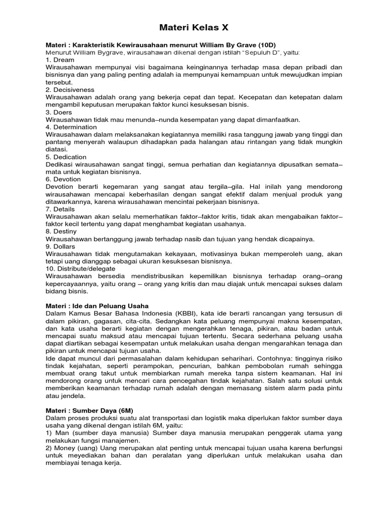 Ringkasan Materi | PDF