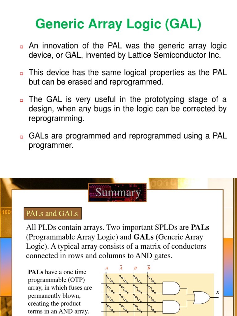 Generic Array Logic (GAL) | PDF | Digital Electronics | Computer ...