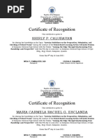 SLAC Participation Certificate Template | PDF