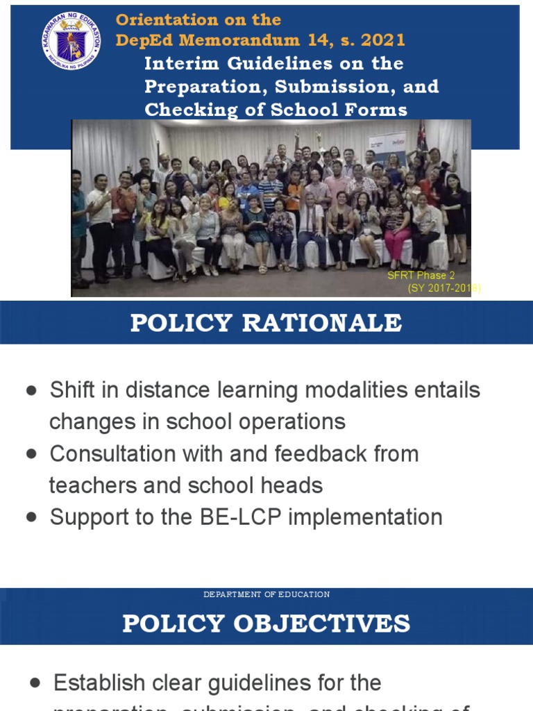 Interim Guidelines On The Preparation, Submission, and Checking of ...