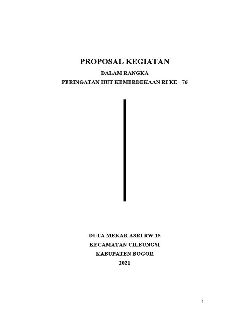 Proposal Bahasa Indonesia ILHAM SANUSI XIK2 Absen 23 - Mapel Bu Reni Purwanti | PDF