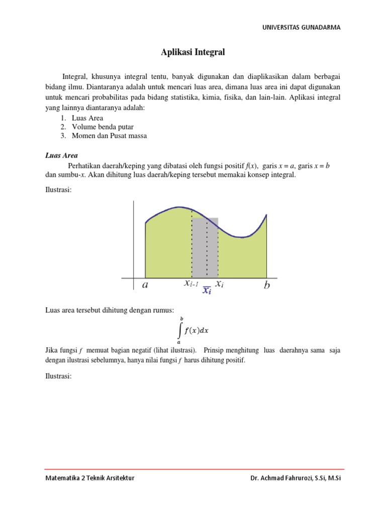 18-20.aplikasi Integral | PDF